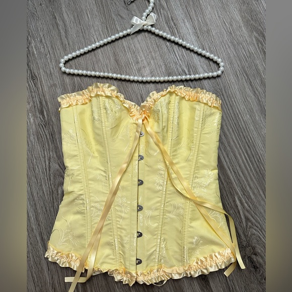 Tops | New Yellow Bustier Corset | Poshmark